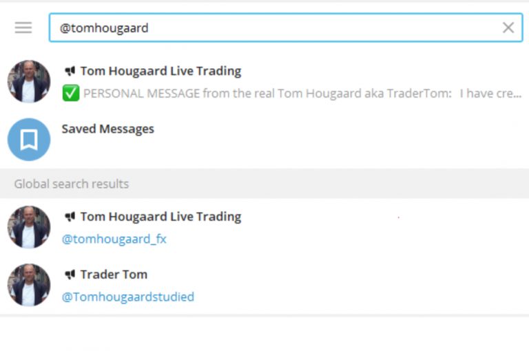 Telegram - Trader Tom