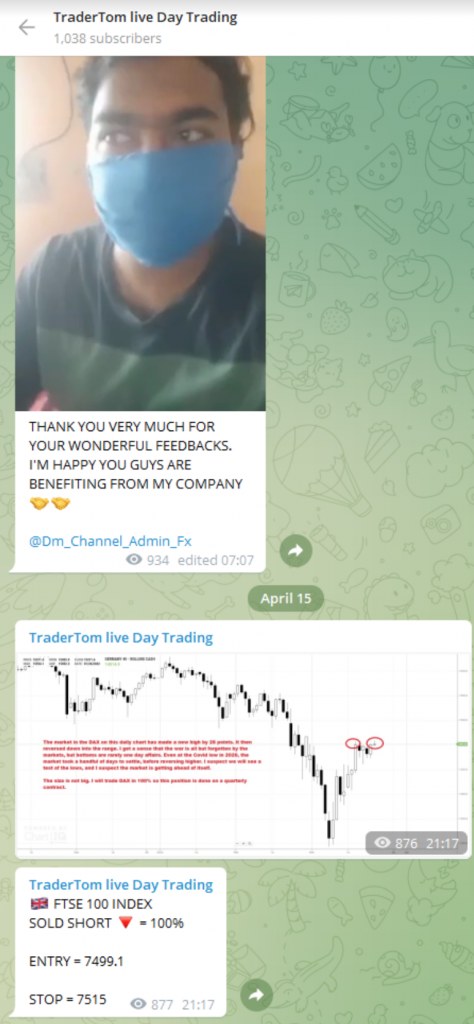 Telegram - Trader Tom