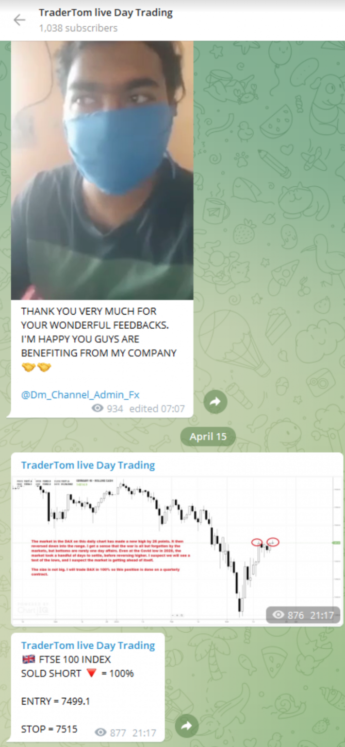 Telegram - Trader Tom